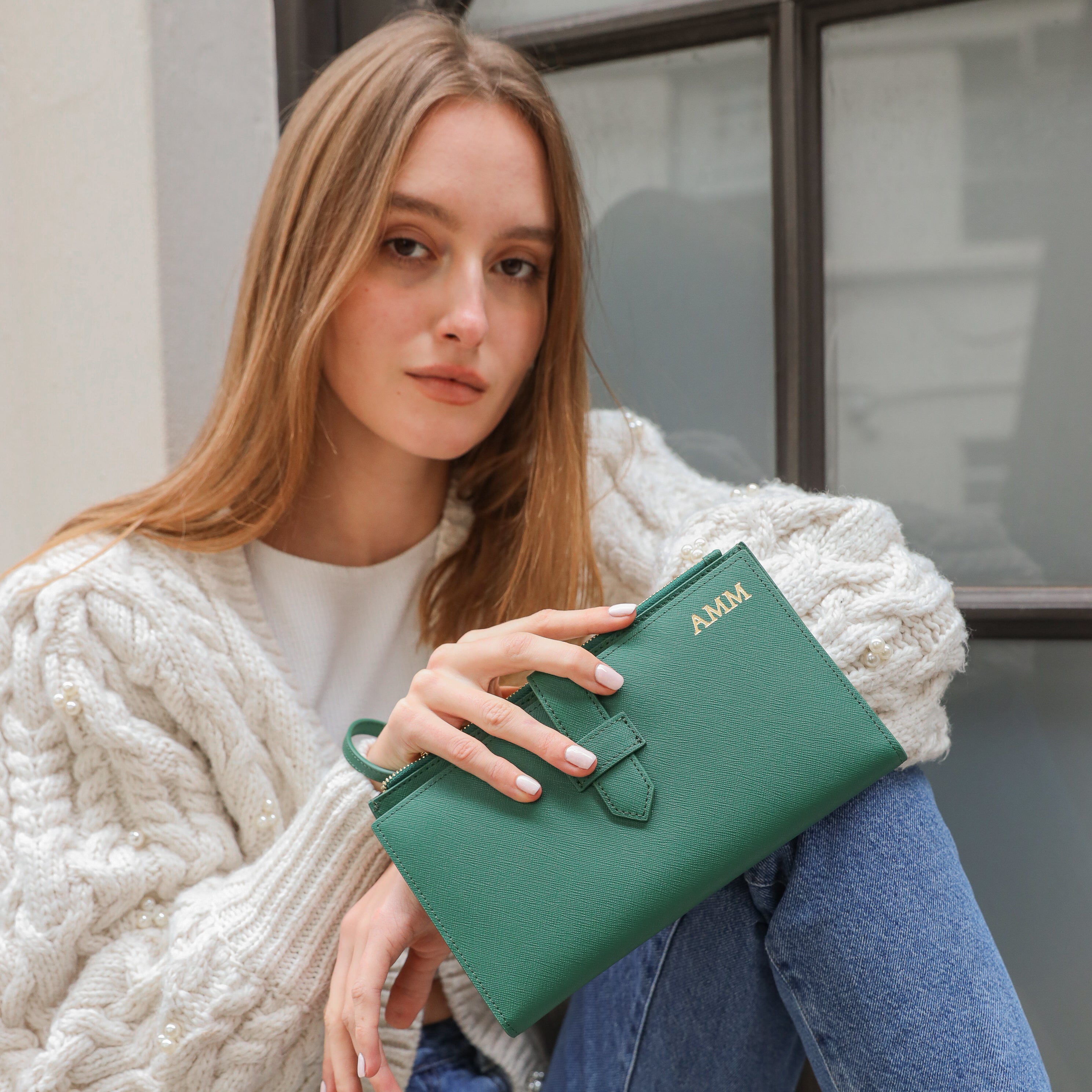 Emerald Green Travel Wallet with RFID Protection | ANORAK
